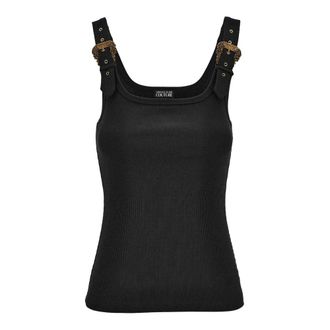 Versace Jeans Couture Femme, Tops, Noir, Taille: 38 FR Versace Jeans Couture Top