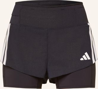 adidas 2-in1-Laufshorts Adizero Running 2In1 Gel Pocket schwarz