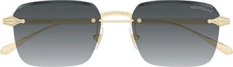 Montblanc Montblanc, unisex, Accessoires, Jaune, Taille: 54 MM Lunettes de soleil