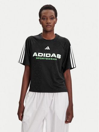 adidas T-Shirt Tiro x Common Goal Jacquard JL9212 Schwarz Loose Fit