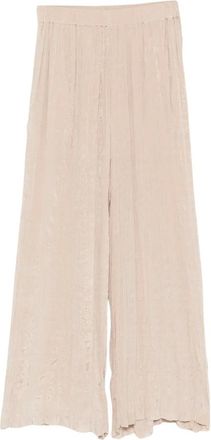 Alysi Femme, Pantalons, Beige, Taille: 40 FR Wide Pantalons