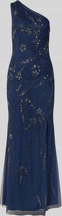 Adrianna Papell Regular Fit Abendkleid mit floralem Allover-Stitching