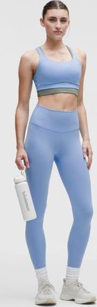 lululemon Wunder Train Leggings mit hohem Bund f&uuml;r Frauen - 64 cm - Gr&ouml;&szlig;e 10 in Sinatra Blue