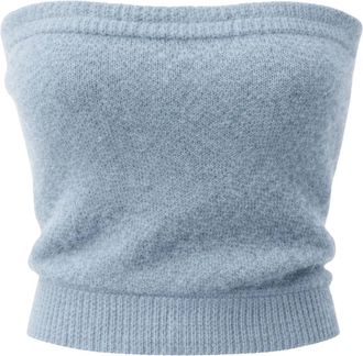 Americandreams Americandreams - Tessi Bandeau Alpaca Top - Femme - Tops - Bleu - Taille: 38 FR
