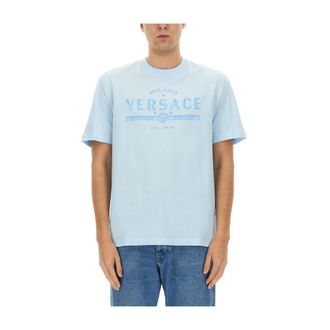 Versace Homme, Tops, Bleu, Taille: L T-Chemises