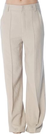 Dondup Femme, Pantalons, Beige, Taille: 40 FR Pantalone Abby wide leg chino