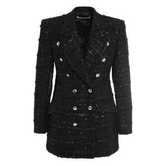 Alessandra Rich Elegante doppelreihige Jacke - - Jackets - Damen - Schwarzk - S