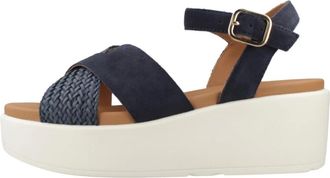 Geox Femme, Chaussures, Bleu, Taille: 40 EU Xand 2.2S Wedge