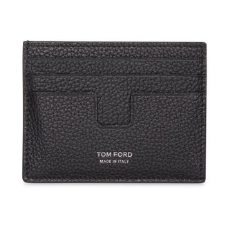 Tom Ford Kartenetui aus Narbenleder - - Accessories - Herren - Schwarzk - ONE SIZE