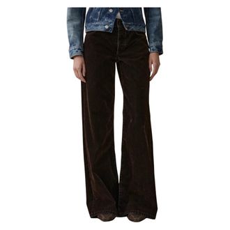 Jeanerica Low-waist Flare Jeans - - Trousers - Damen - Braun - W27 L32