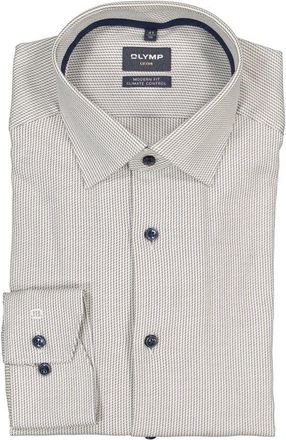 Olymp Herren Hemden grau Baumwoll-Stretch