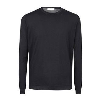 Goes Botanical Rundhals-Shirt - - Knitwear - Herren - Blau - 5XL