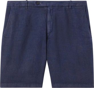 MC2 Saint Barth Homme, Shorts, Bleu, Taille: XL Sebastian Linen Herringbone Shorts