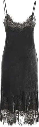 Gold Hawk Womens V-Neck Dress Velvet Coco Grey Rayon