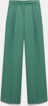 Dorothee Schumacher Hosen mit weitem Bein aus technischem Leinen