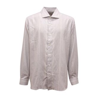 Eleventy Camicia Platinum Flanel Shirt - - Shirts - Herren - Grau - S