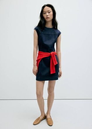 Mango Robe denim courte bleu - Femme - XS - MANGO