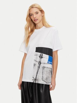 Karl Lagerfeld T-Shirt 246J1706 Wei&szlig; Relaxed Fit