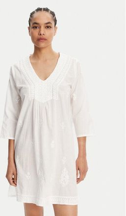 Selmark Sommerkleid BC198 Wei&szlig; Relaxed Fit