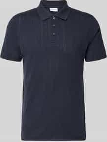 Lindbergh Regular Fit Poloshirt mit kurzer Knopfleiste