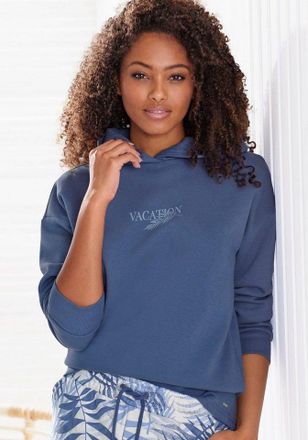Lascana Hoodie (1-tlg) Kapuzensweatshirt, Loungeshirt mit Frontprint, Loungewear