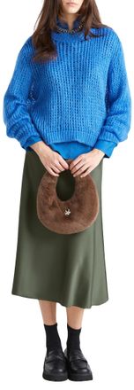 Benetton Damen Trikot G/C M/L 1342d10bn Pullover, blau, M