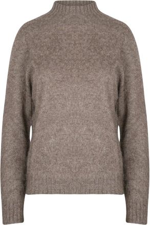 SOLOTRE Femme, Pulls, Brun, Taille: 38 FR Maglia in lana e cashmere