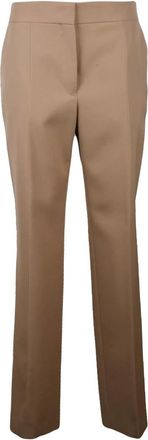 Jil Sander Femme, Pantalons, Brun, Taille: 36 FR Pantalon Droit Classique