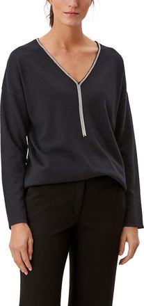 s.Oliver Black Label Womens Langarm Regular FIT Pullover Sweater, Schwarz, M