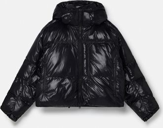 Stella McCartney TrueNature Short Padded Coat, Woman, Black, Size: XL