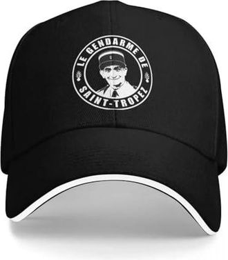 Generic Casquette Homme, Gendarme de Saint Tropez Le Gendarme De Saint Tropez Casquette l&eacute;g&egrave;re Graphique pour Hommes Casquette de Baseball Masculine Cadeau
