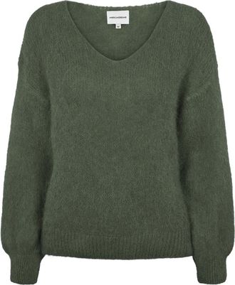 Americandreams Americandreams, Femme, Pulls, Vert, Taille: 44 FR Milana LS Alpaca Pullover