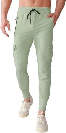 Generic Jogging Homme Pantalon Jogging Homme Pantalon Survetement Homme Confortable Classique - Pantalon Sport Extensible avec Cintrage Cheville - Id&eacute;al Train