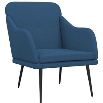vidaXL vidaXL Fauteuil Bleu 63x76x80 cm Tissu