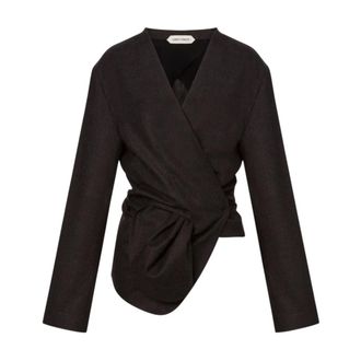 Alberta Ferretti Femme, Blouses et Chemises, Gris, Taille: 38 FR abiti poliestere