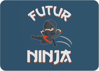 Fabulous Tischset, Unterseite aus Gummi, Blau - Futur Ninja Combat Japan Helden - gro&szlig;es Format 39,5 x 28,5 cm