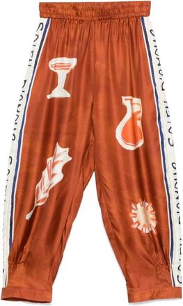 Alemais Femme, Pantalons, Brun, Taille: 34 FR Soleil DAmour Print Pantalons