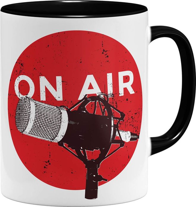 OM3 ON-AIR Microphone Kaffee-Tasse für Streamer Podcast - Keramik ...