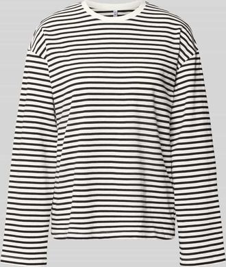 Pieces Regular Fit Langarmshirt aus Baumwoll-Mix Modell ADIE