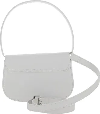 Diesel Womens Shoulder Bag 1dr White Leather