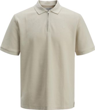 Jack & Jones Jjeaustin Zip Polo Ss Noos Pls - Plus Size