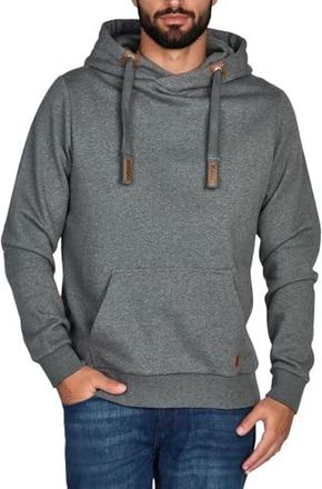 Riverso Riverso RIVniklas Pull &agrave; Capuche pour Homme avec Capuche et Poche Kangourou, col crois&eacute; r&eacute;gulier, uni, Coton, Gris, Marron, Vert, Rouge, Bleu, Noir, S