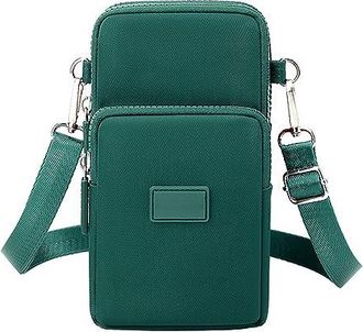 Generic Sac à bandoulière polyvalent de couleur unie pour téléphone portable, sac à langer vertical, sac à langer pour femme, Vert, taille unique