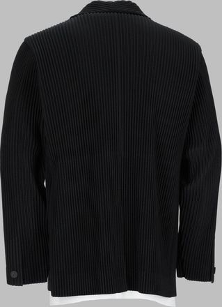 Issey Miyake Pleated Polyester Blazer - Black