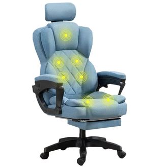 Generic Ergonomischer, beheizbarer Chefsessel mit Fu&szlig;st&uuml;tze, drehbarem B&uuml;rostuhl mit Lendenkissen f&uuml;r h&ouml;chsten Komfort und optimale Unterst&uuml;tzung, verstellbar