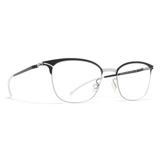 Mykita unisex, Accessoires, Noir, Taille: 49 MM Lunettes de soleil Hollis Argent Noir Monture