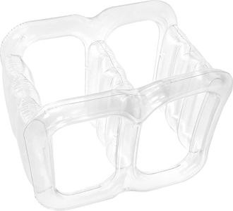 Valiclud Transparenter Aufblasbarer Schuhhalter PVC Doppelschichtiges Schuhregal Platzsparender Schuhaufbewahrungsst&auml;nder f&uuml;r Wohnzimmer Flur und Schrank Faltb