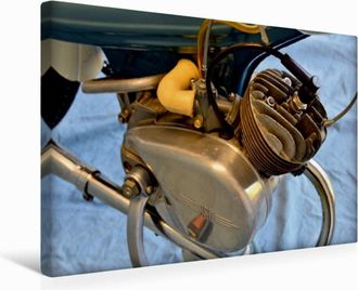 Calvendo Premium Textil-Leinwand 45 x 30 cm Quer-Format NSU Quickly - Mein Moped | Wandbild, HD-Bild auf Keilrahmen, Fertigbild auf hochwertigem Vlies, Leinwan