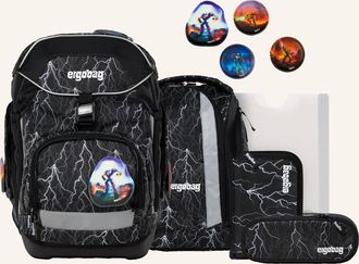 Ergobag Schulranzen-Set Pack Set schwarz
