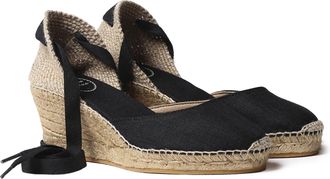 Toni Pons Damen-Espadrille aus Baumwollstoff - CALONGE - Schwarz, 37 EU